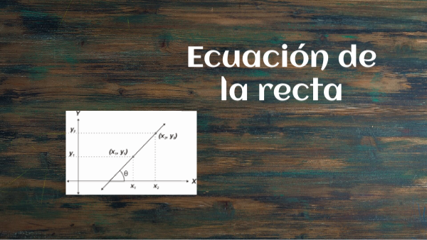 Ecuación de la recta | Genially