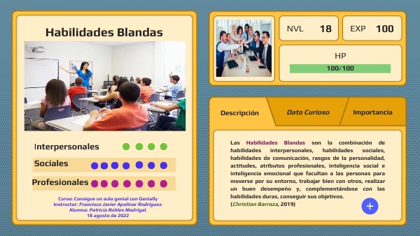 Explicar PRM Habilidades Blandas | Genially