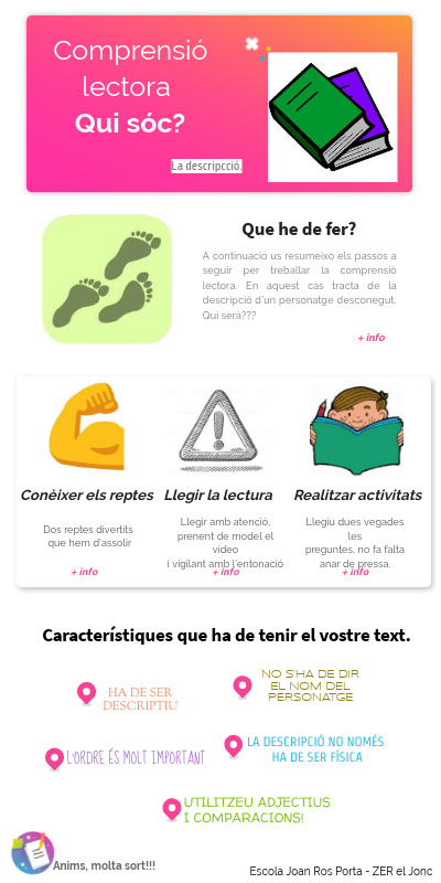 Comprensió lectora. Qui sóc? | Genially