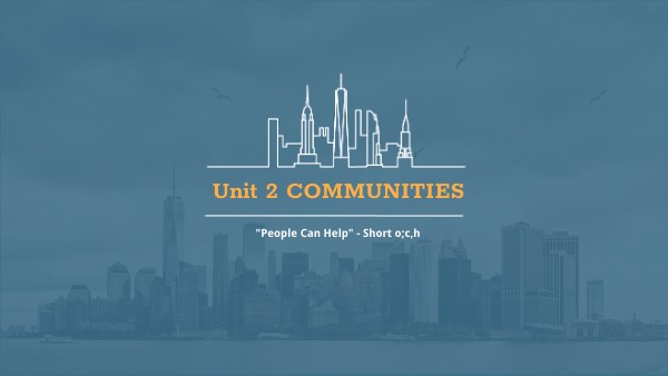 Unit 2 communities | Genially