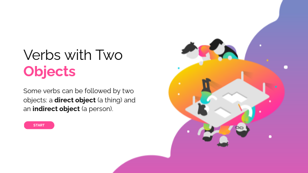 Verbs with two objects | Genially