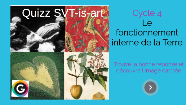Quiz SVT-is-art Le fonctionnement interne de la Terre | Genially