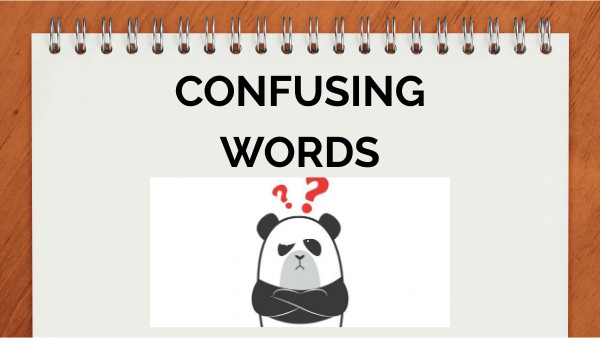 Confusing words | Genially