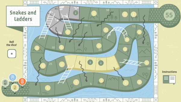 SNAKES AND LADDERS - Present Continuous | Genially