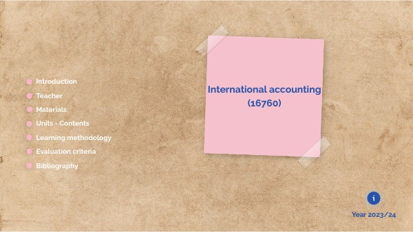 International accounting | Genially