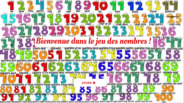 Jeu des nombres de 0 à100 | Genially