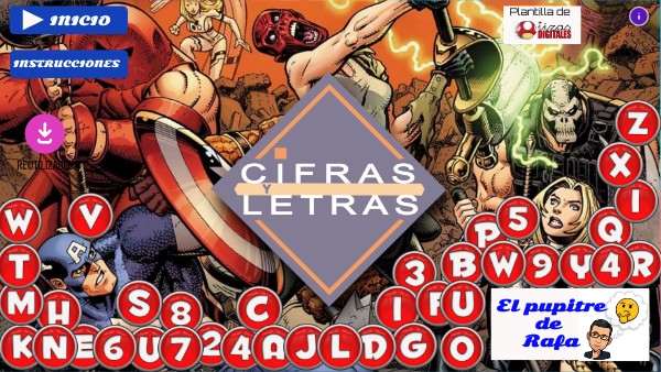 Cifras y letras marvel vs dc | Genially