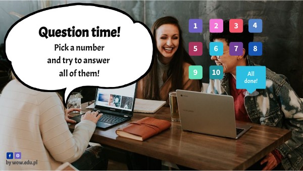 Questions: intermediate | Genially