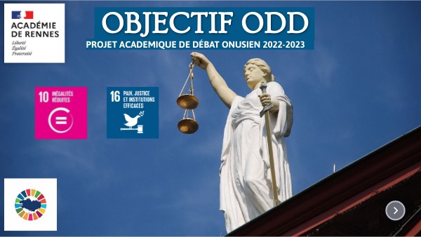 OBJECTIF ODD10 et ODD16 2022 2023 | Genially