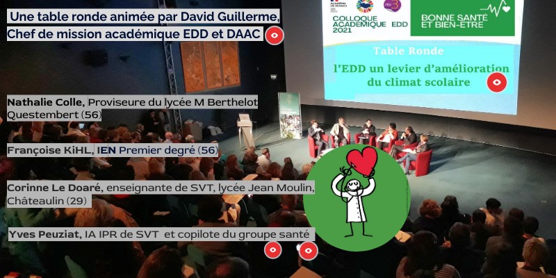 Table ronde ODD 3 Colloque EDD Académie de Rennes | Genially