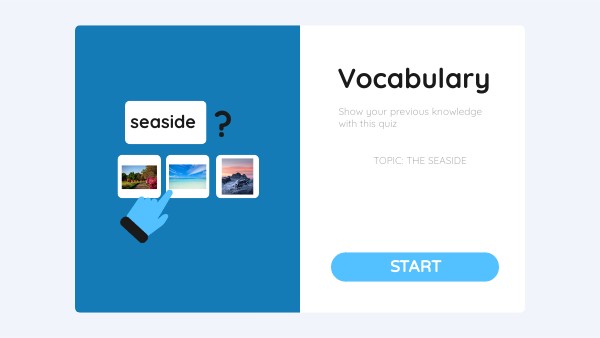 Vocabulary (PK) THE SEASIDE | Genially