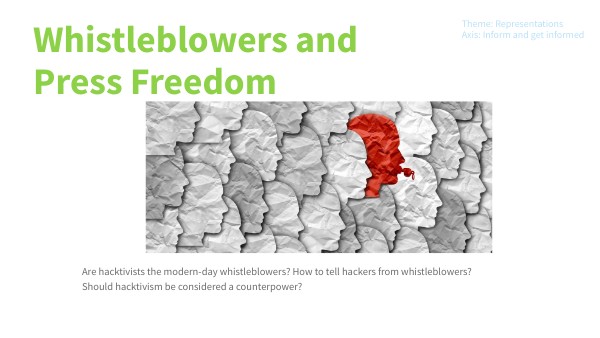 Intro - Whistleblowers/Hacktivists | Genially