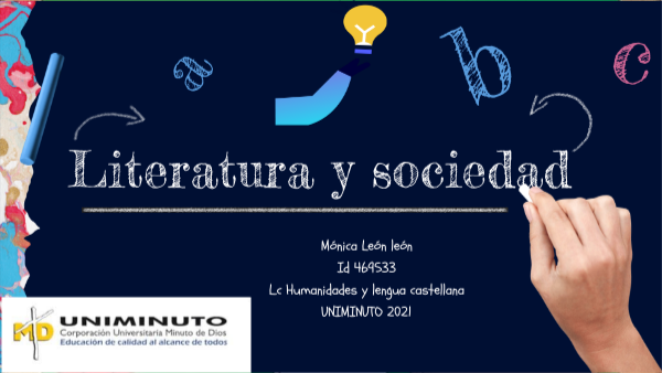 presentación Literatura sociedad y sociedad | Genially