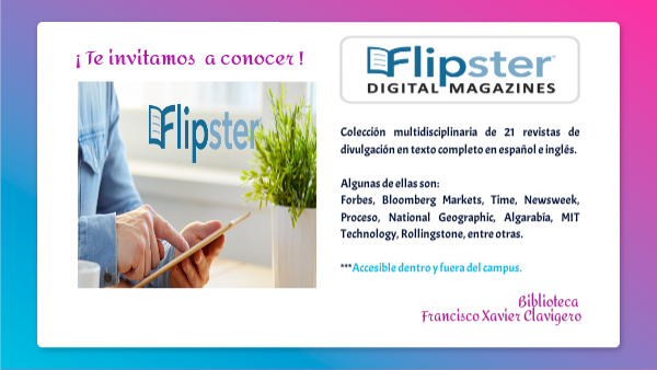 Flipster_Revistas_Divulgación | Genially