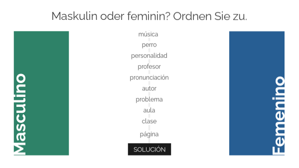 Masculino o femenino