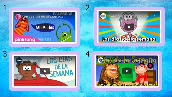 CANCIONES LOS DÌAS DE LA SEMANA | Genially