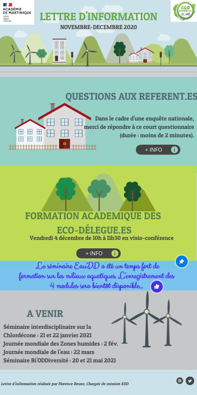 Lettre d'information EDD Nov-Dec 2020 | Genially