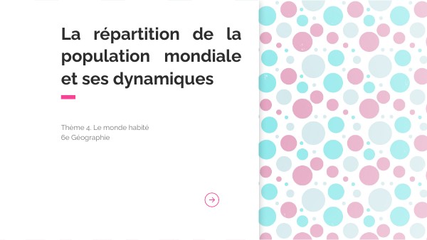 6e La répartition de la population et ses dynamiques | Genially