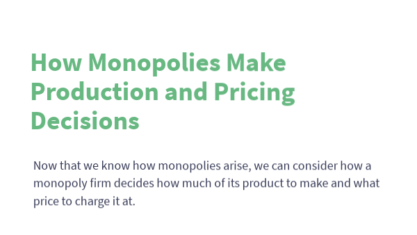 How Monopolies make Production and Pricing Decisions | Genially