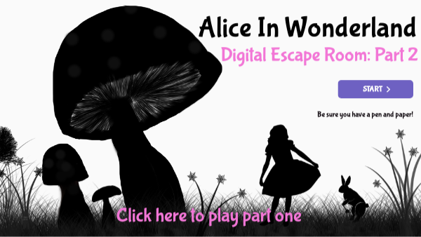 Alice In Wonderland Escape Room: Part 2 | Genially