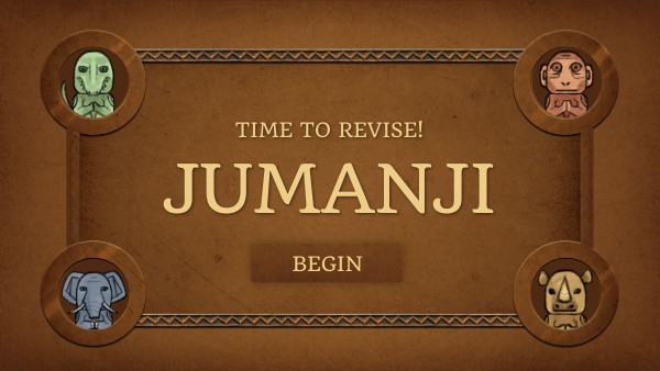 JUMANJI - presentation 5 - teens 1,2,3/Seniors 1-6/Beg 1,2 | Genially