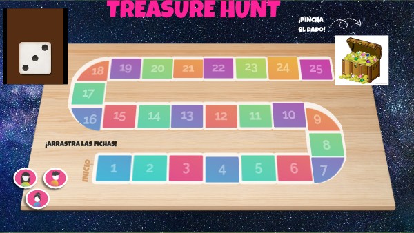 Treasure Hunt Action Verbs | Genially