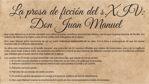 Don Juan Manuel | Genially