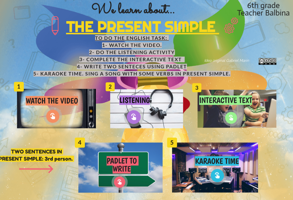 Present Simple, 6th. Teacher Balbina. Escola St. Miquel. | Genially