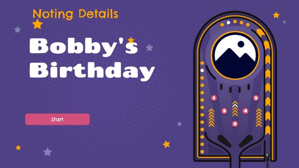 Bobby's Birthday | Genially