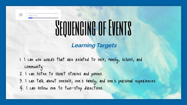 GIW: Sequencing of Events | Genially