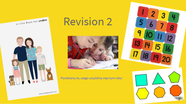 Revision 2 (Family, shapes, numbers) | Genially