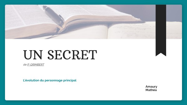 Un secret, GRIMBERT | Genially