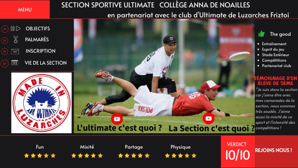 SECTION SPORTIVE ULTIMATE