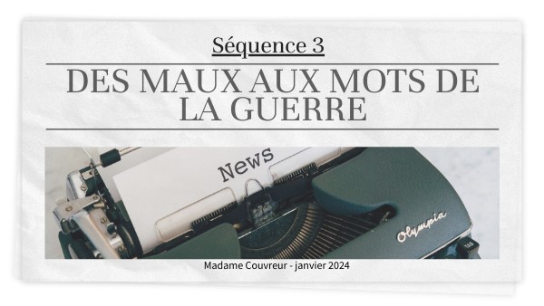 Des maux aux mots de la guerre | Genially
