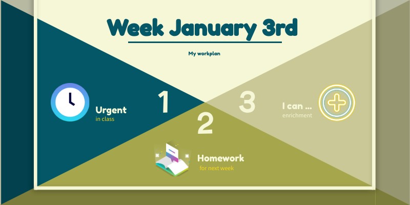 Workplan January 3rd | Genially