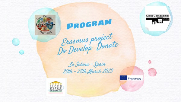 Erasmus Project Do Develop Donate - Spain