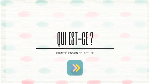 Qui est-ce ? | Genially