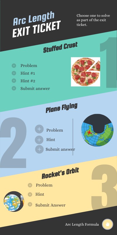 Arc Length Exit Ticket