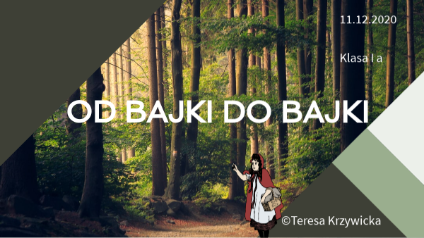 O bajki do bajki- 11.12.2020- klasa 1 a