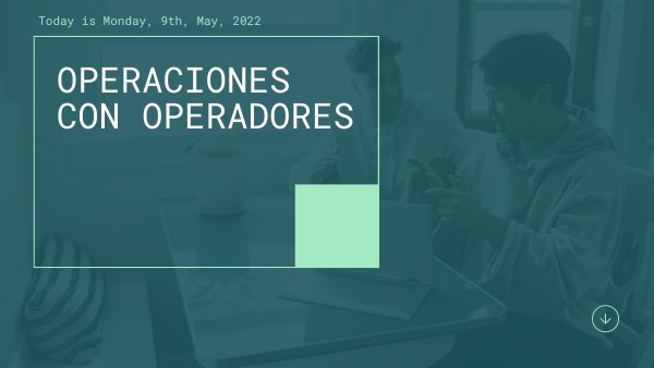 operaciones con operadores