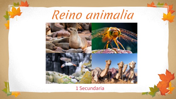 reino animalia 1ro sec | Genially