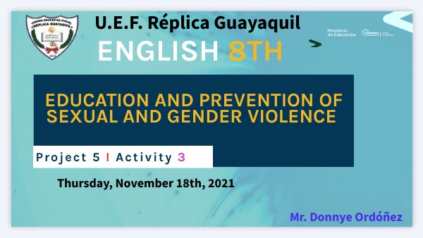 English 8th P5 Act 3 | Genially