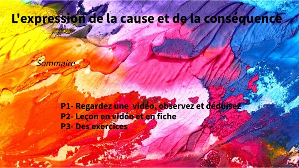 La cause et la conséquence | Genially