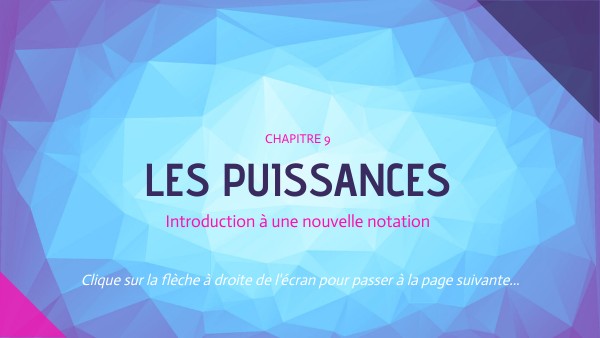 4e - Introduction PUISSANCES _ 2024 | Genially