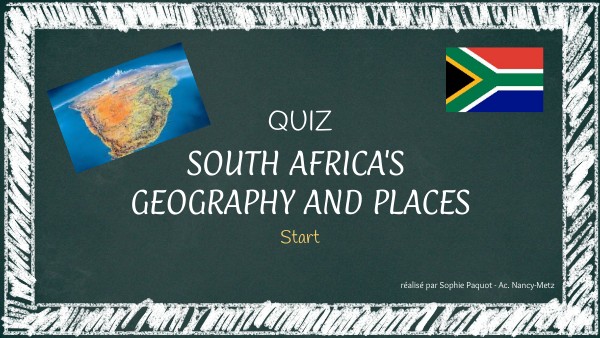 Quiz : South Africa's geography and places | Genially