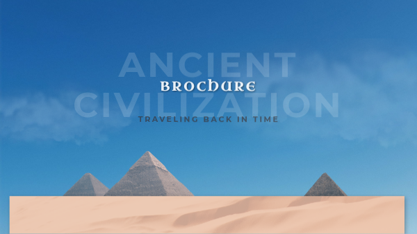 Ancient Civilization Brochure Project | Genially