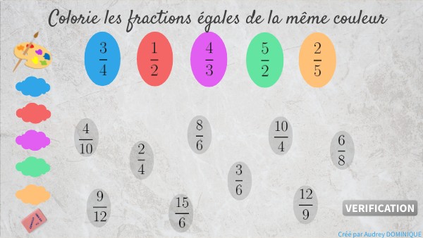 couleur et fractions ok | Genially