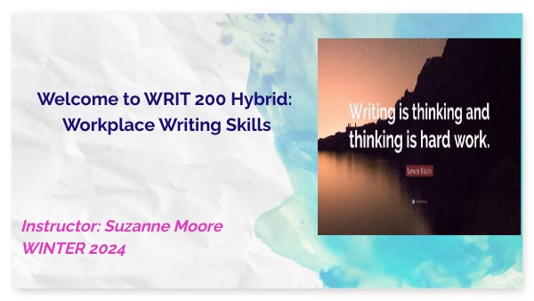 Welcome to WRIT 200: WINTER 2024 | Genially