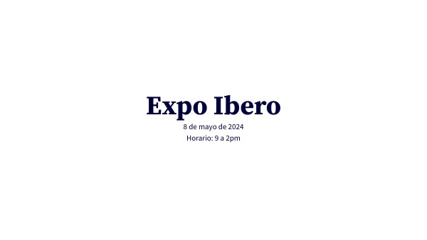 Expo ibero 2024 | Genially