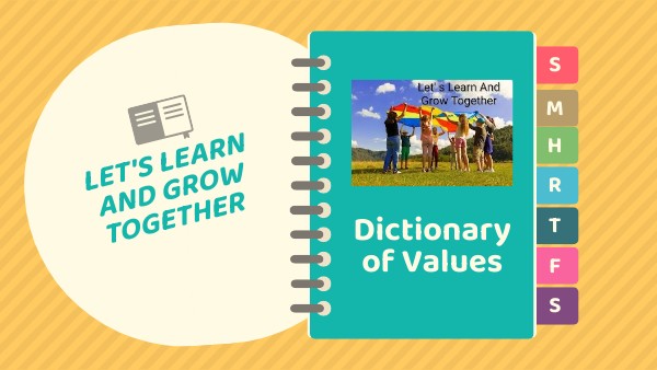 Let's Learn and Grow Together eTwinning Project Dictionary of Values | Genially